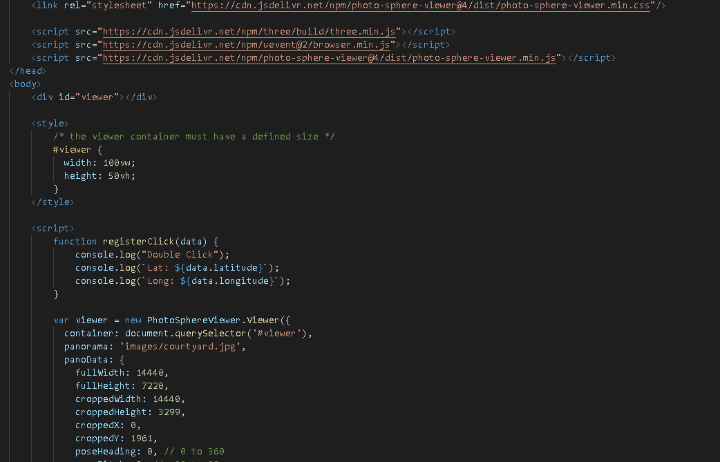 Display and Interact with a Panorama - Learn, Tinker, Build
